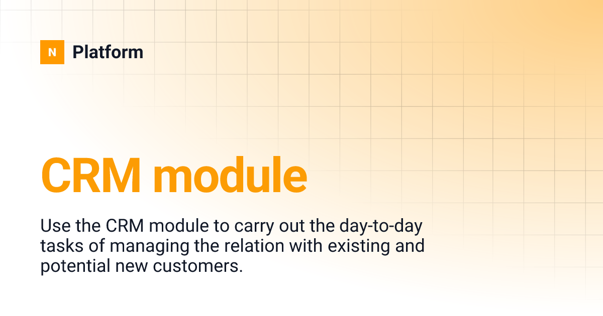 CRM module | Platform
