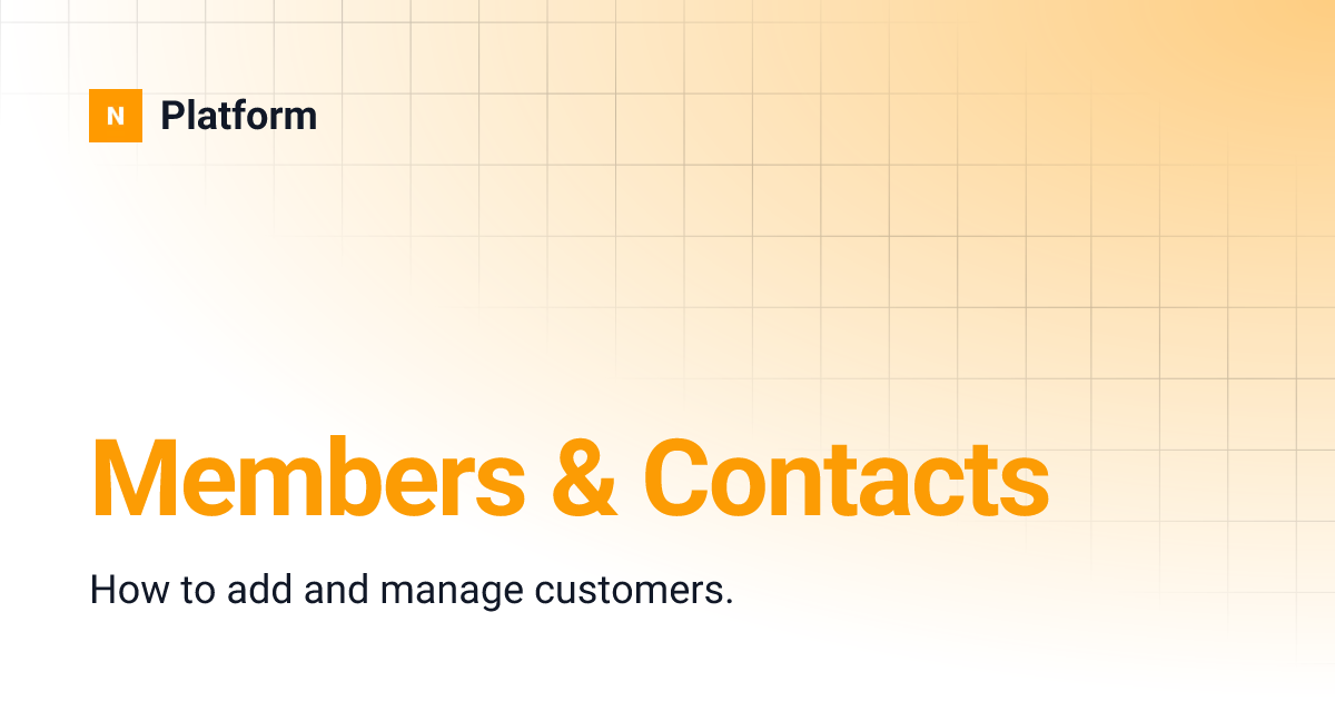 Members & Contacts | Platform